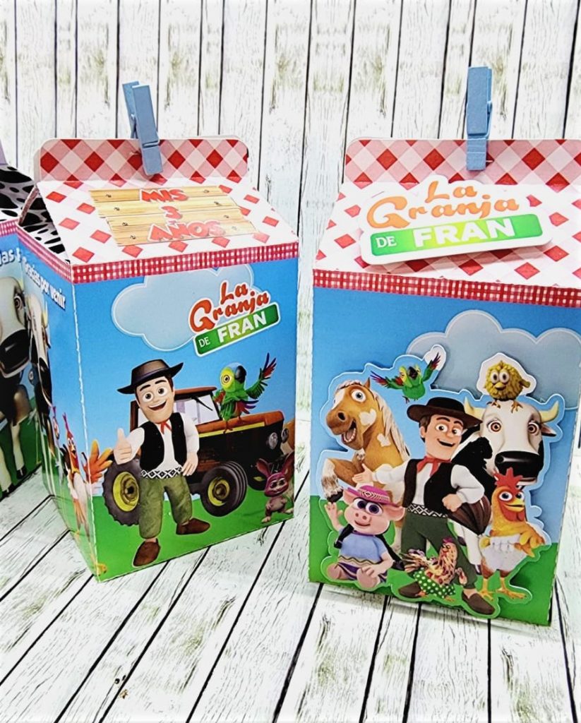 Caja MILK 3D Personalizada - Cotillón Party Expres