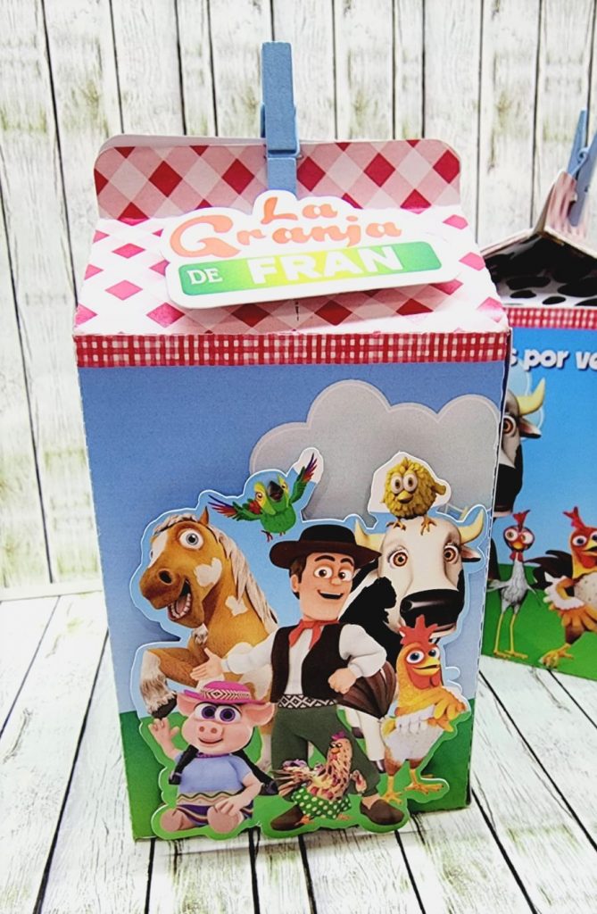 Caja MILK 3D Personalizada - Cotillón Party Expres