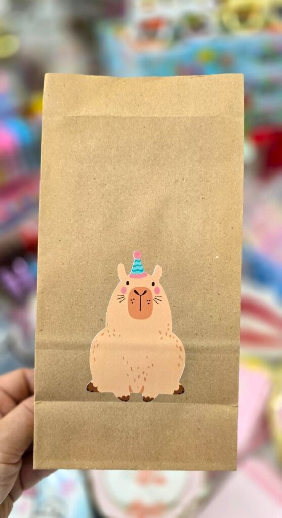 Bolsitas Con Fuelle CAPIBARA/CAPYBARA Kraft x 10 Unidades. Modelos ...